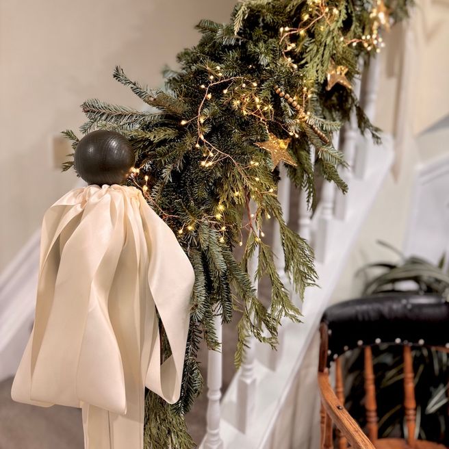 Transform Your Staircase With This Easy Pool Noodle Garland - Home Network